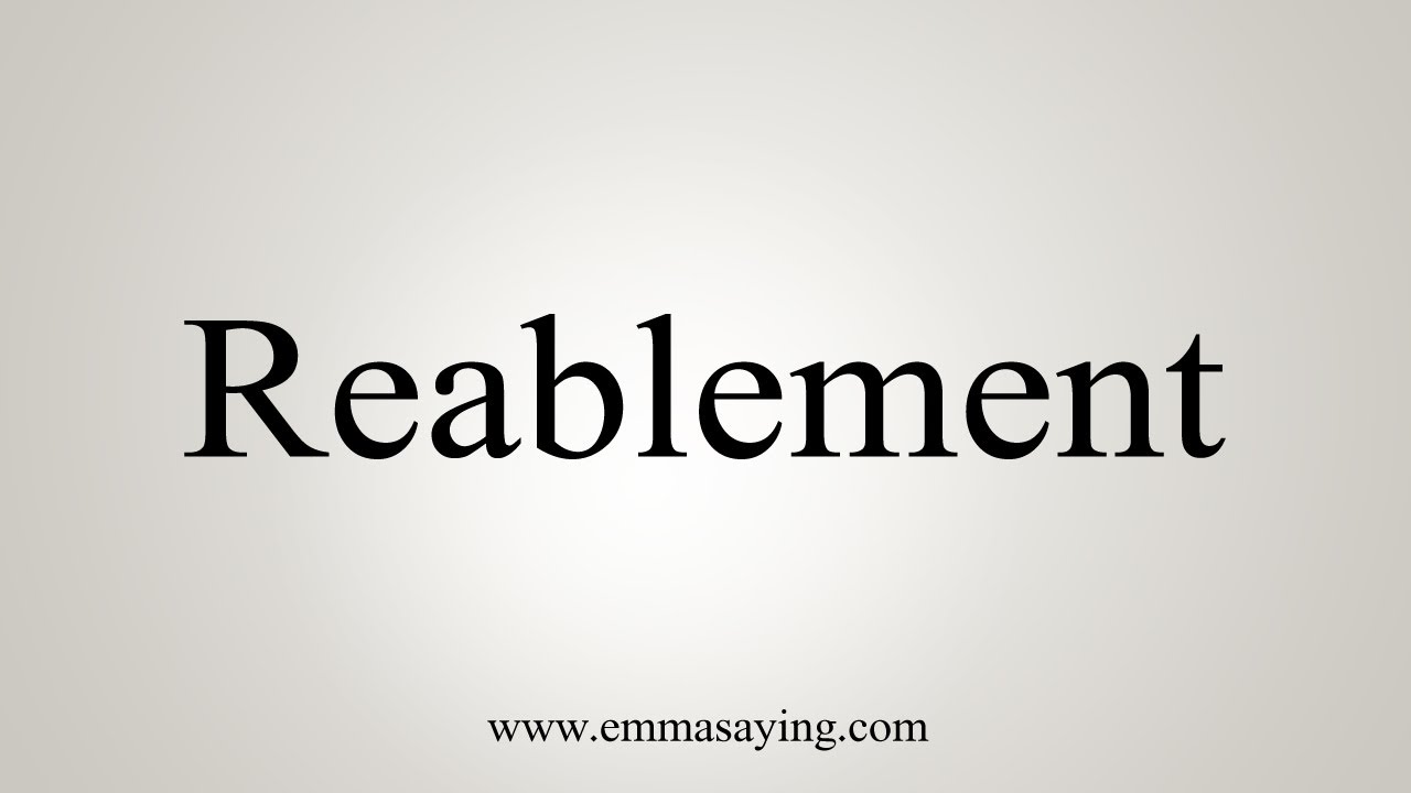 How To Say Reablement - YouTube