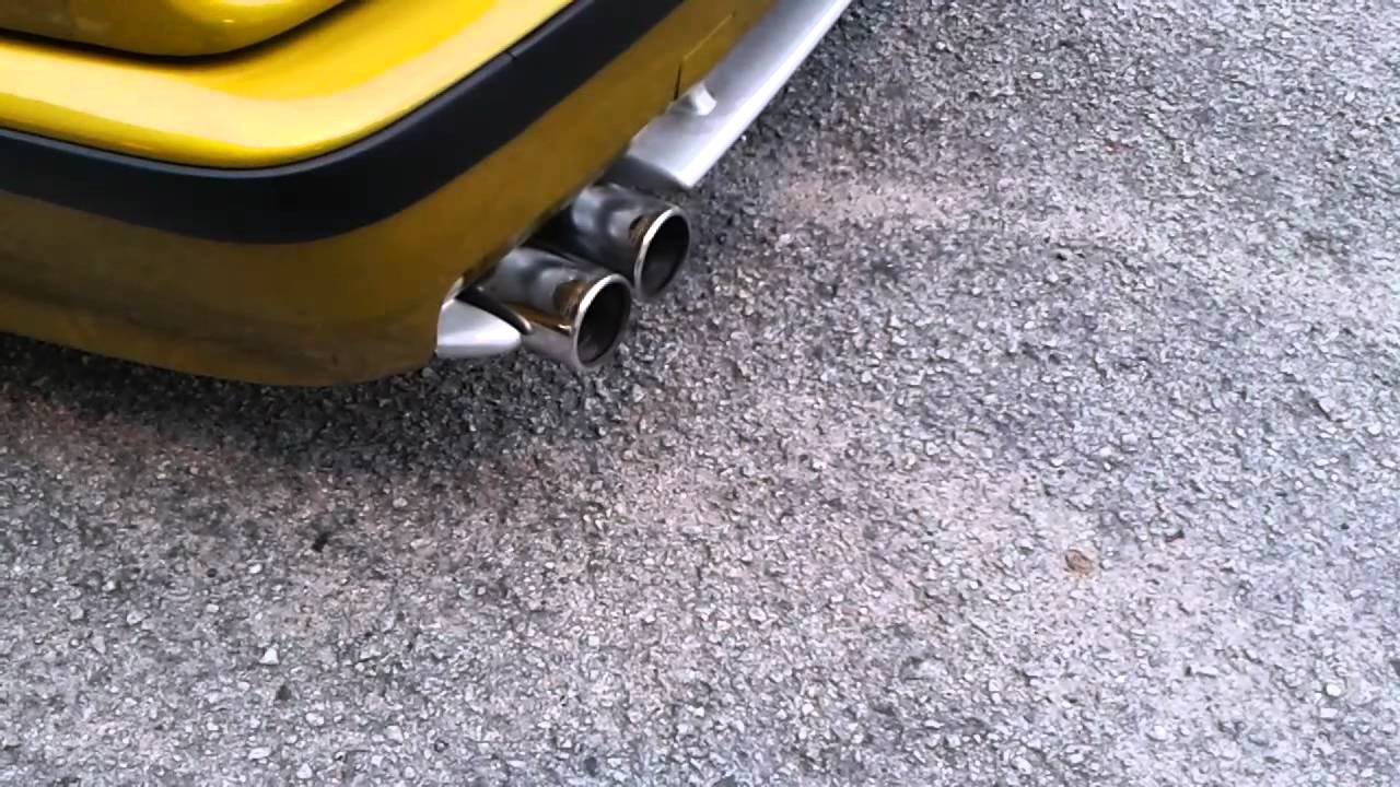 E36 supersprint decat and resonator deleted - YouTube