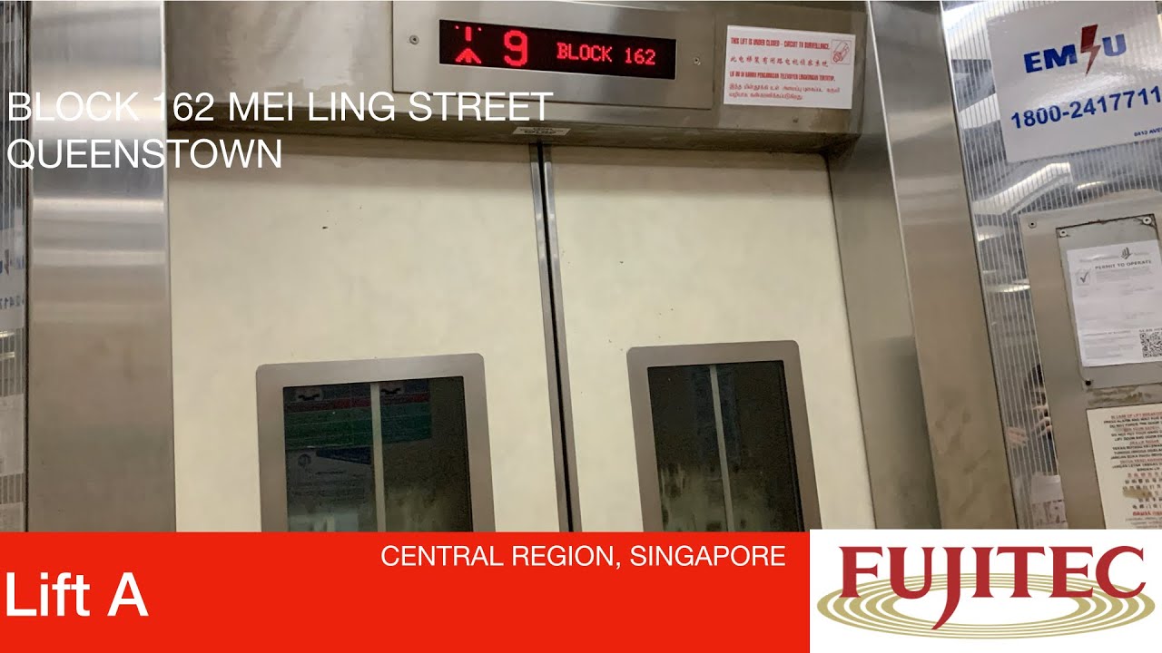 HDB Block 162 Mei Ling (Queenstown) || Fujitec Elevator (Lift A) - YouTube