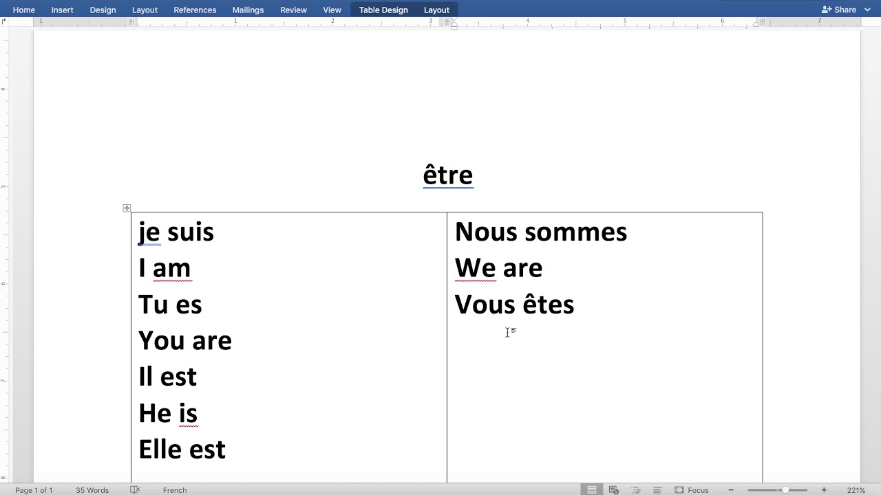 être conjugation - YouTube
