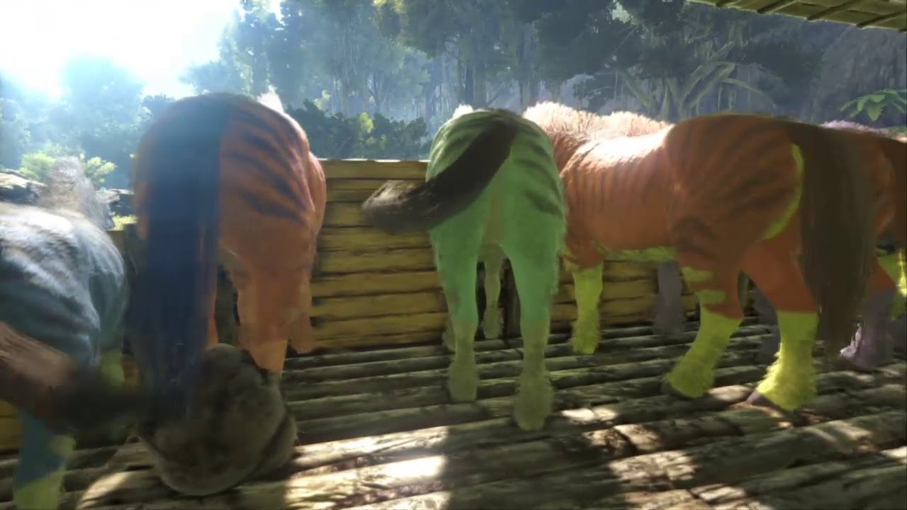 ARK: Survival Evolved Equus stable - YouTube