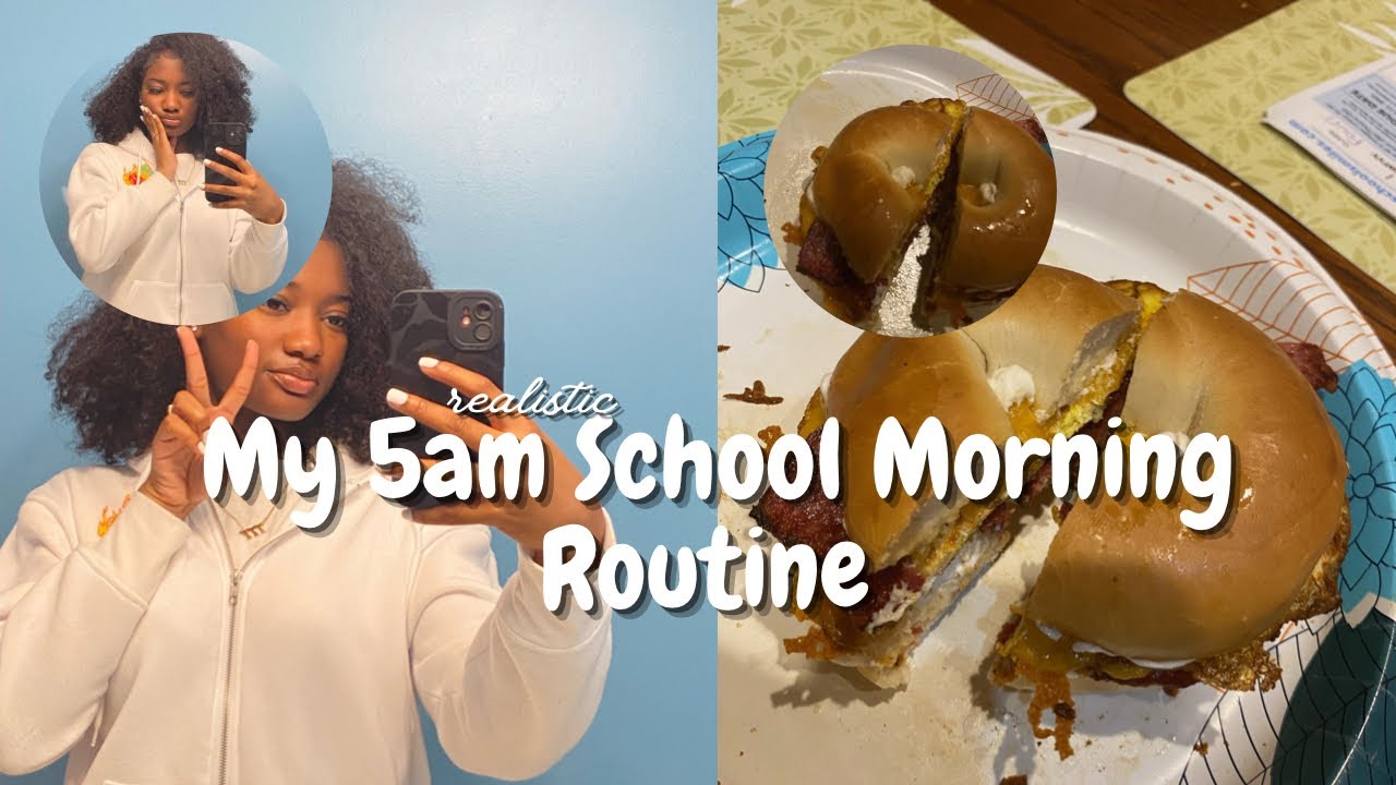 My 5am REALISTIC School Morning Routine ☆ | desiyaaahh - YouTube