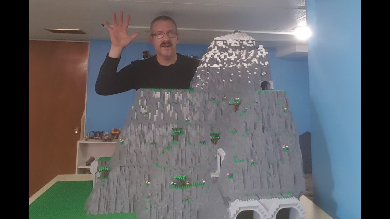 new lego mountain moc - YouTube