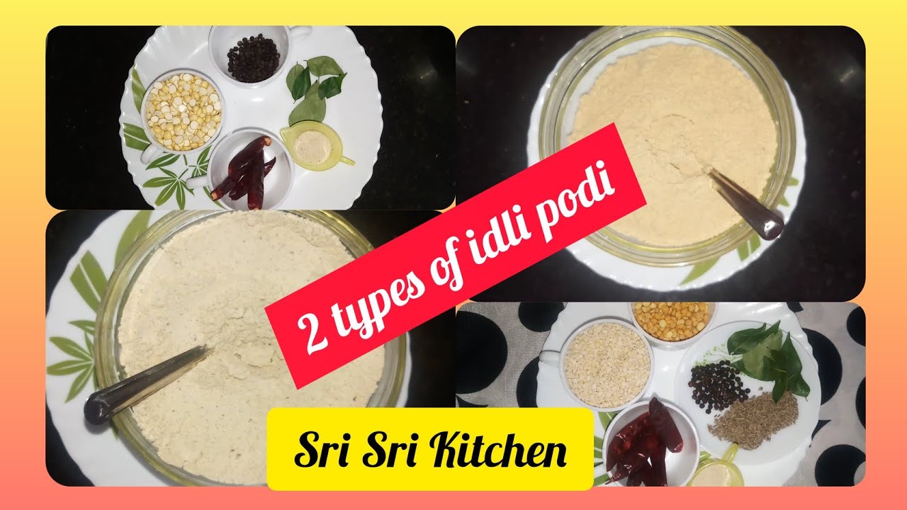 2 varieties of IDLY PODI recipe - YouTube