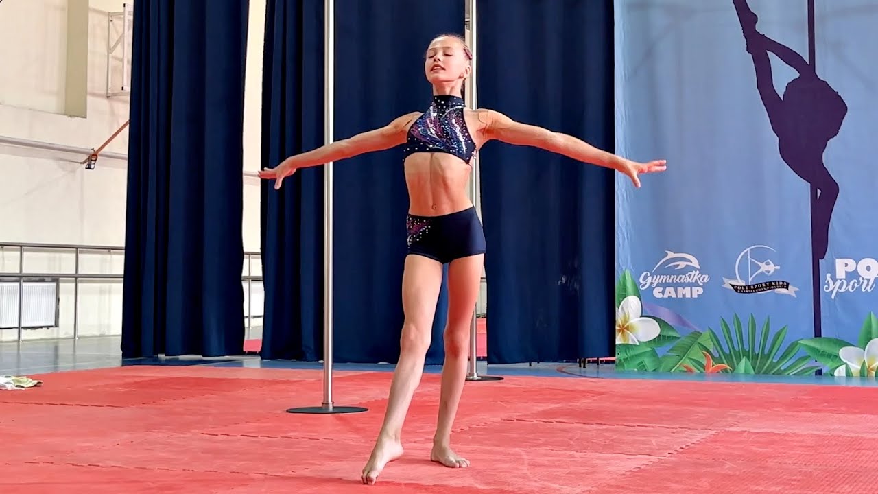 Pole sport kids Russian champion 11 years old - YouTube