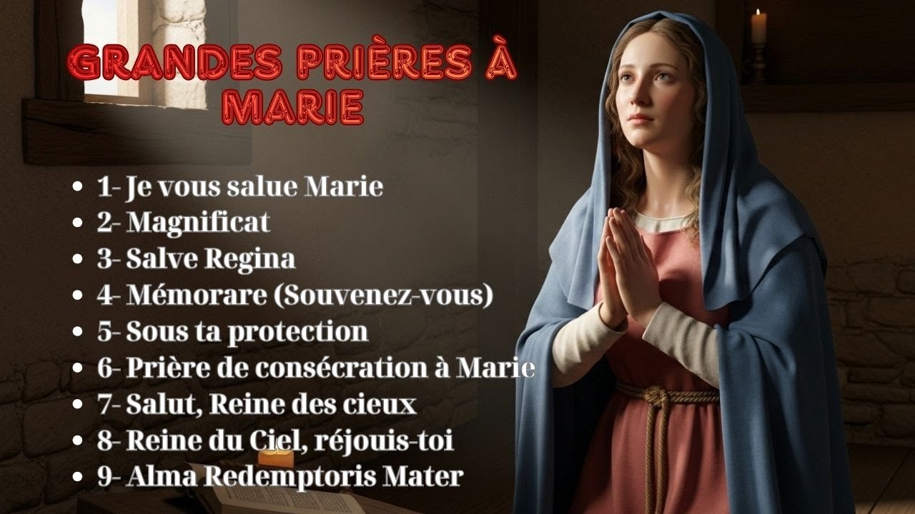 Chants et Prières Mariales Méditatives – Recueil de Grandes Prières à ...