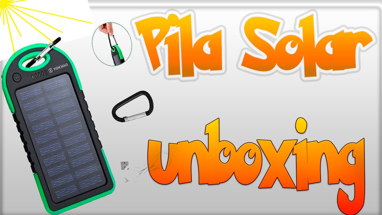 Unboxing de Pila Solar 8000mAh - YouTube