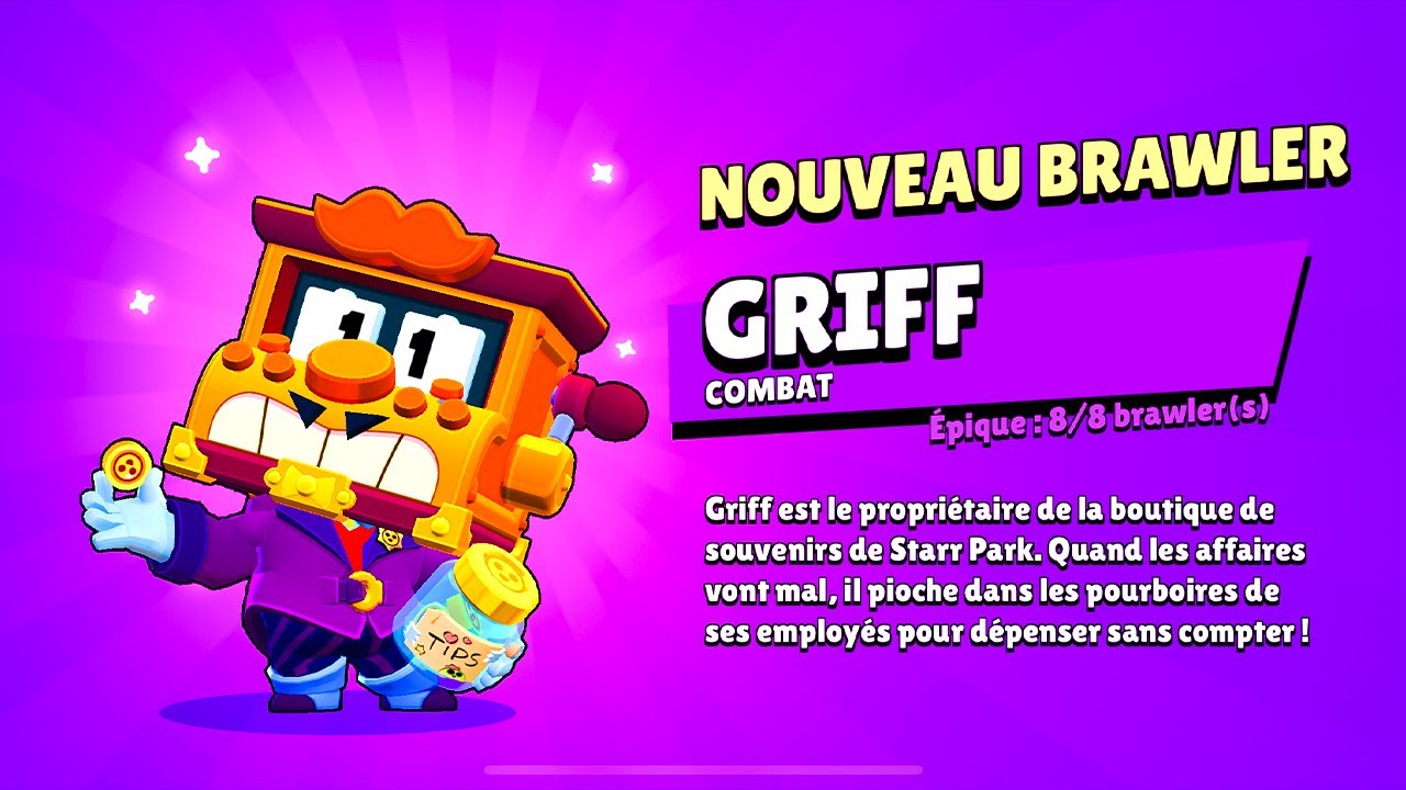 CHEATÉ ! GRIFF le NOUVEAU BRAWLER EPIQUE de Brawl Stars Mise à Jour ...