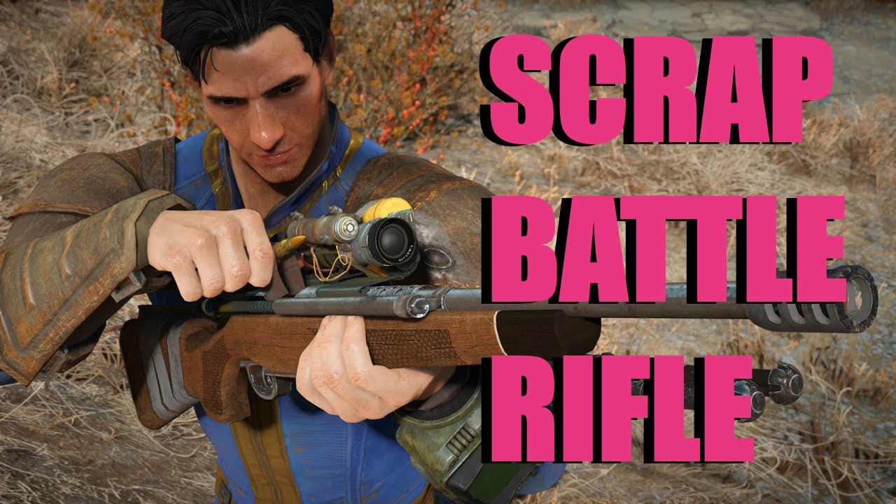 Fallout 4 Mod Review - Scrap Battle Rifle - A Wasteland M1 Garand - YouTube