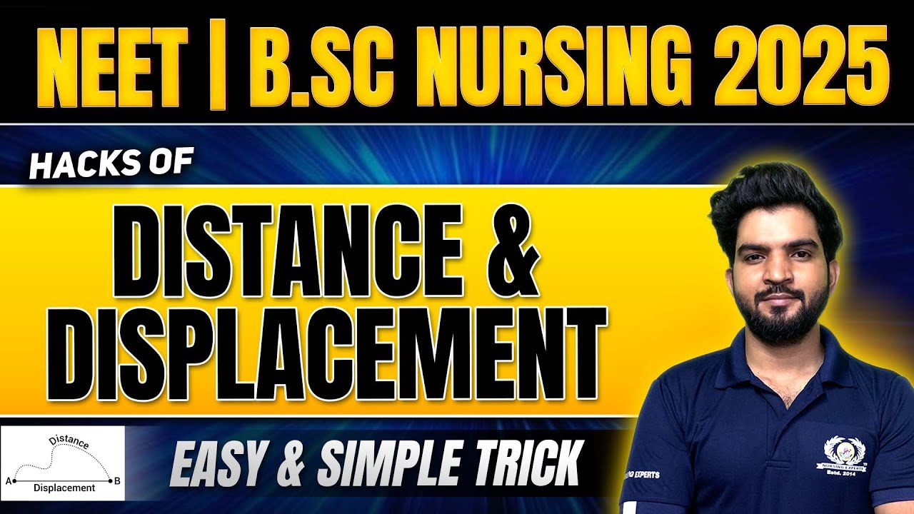 Distance and Displacement - Motion | Physics | NEET Experts - YouTube