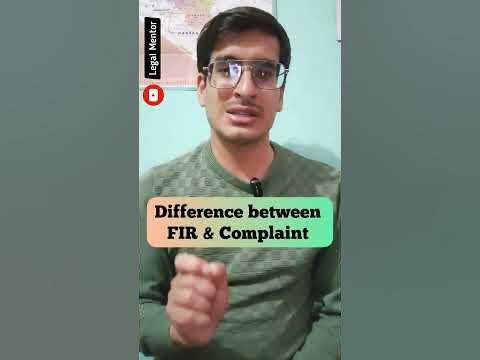 Difference between FIR & Complaint - YouTube