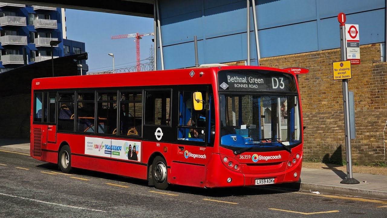 Full Journey on the Route D3 (36359 LX59AOK) Alexander Dennis Enviro ...