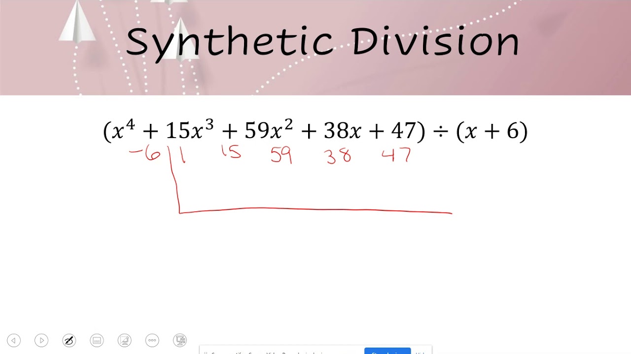 Synthetic Division - YouTube