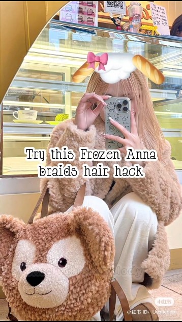 try Frozen Anna braids hairstyle🎀 #korean 🍒#hairstyle 🦋🦋 - YouTube