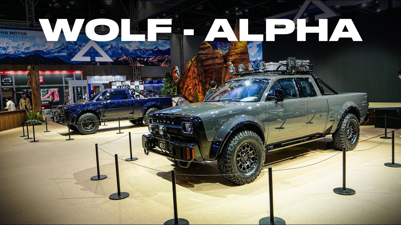 [CAR 4K] 2023 ALPHA - WOLF 전기 픽업 트럭 둘러보기 / Alpha Motor Corporation ...