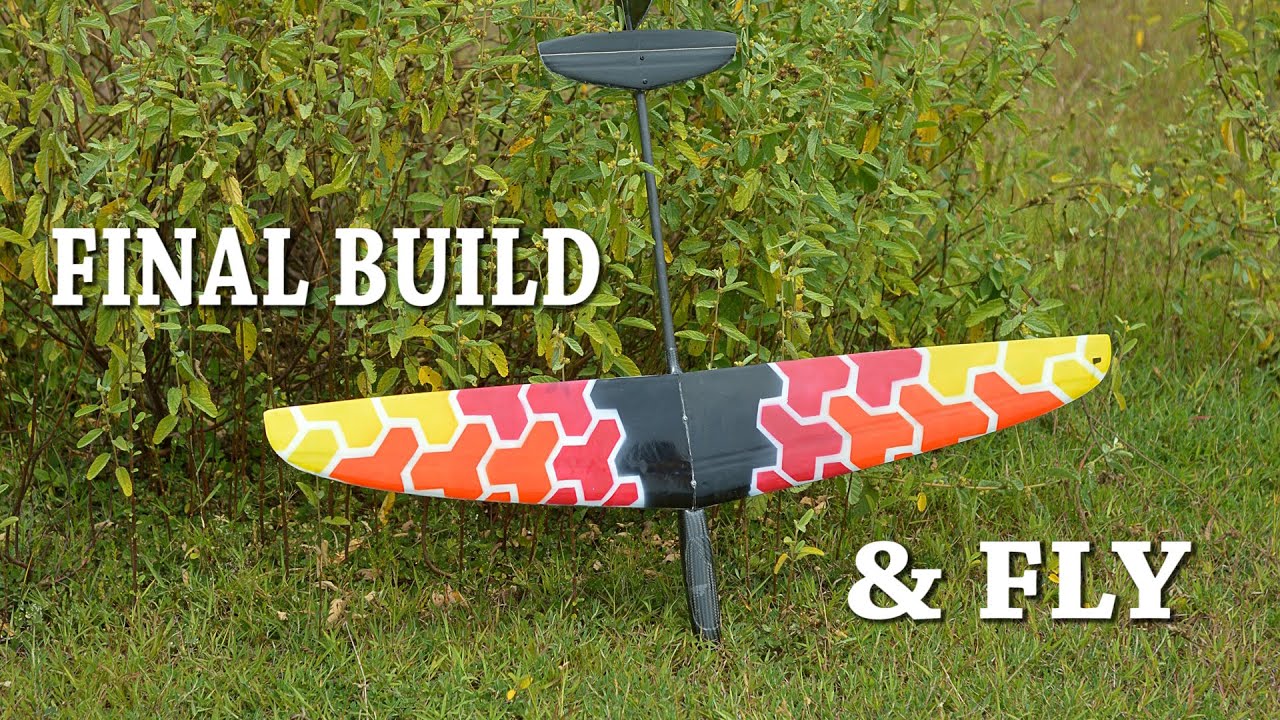 Final Build DLG Glider 1m 2 Channel - Test Flight - YouTube