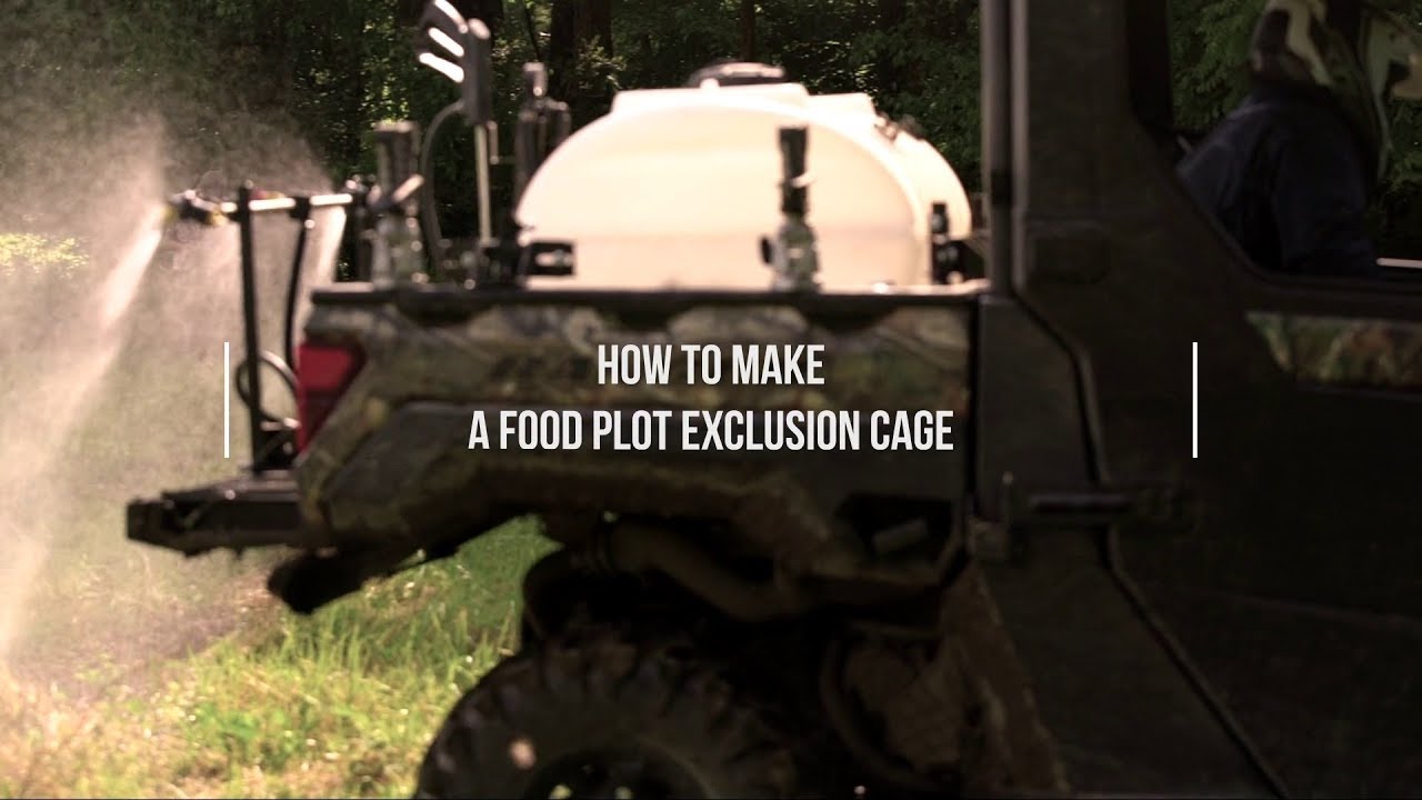 How to Make a Food Plot Exclusion Cage - YouTube