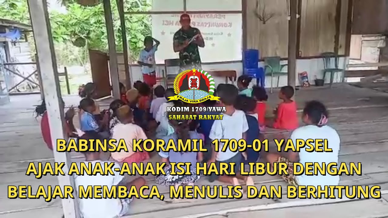 BABINSA KORAMIL 1709-01 YAPSEL AJAK ANAK2 ISI HARI LIBUR DGN BELAJAR ...