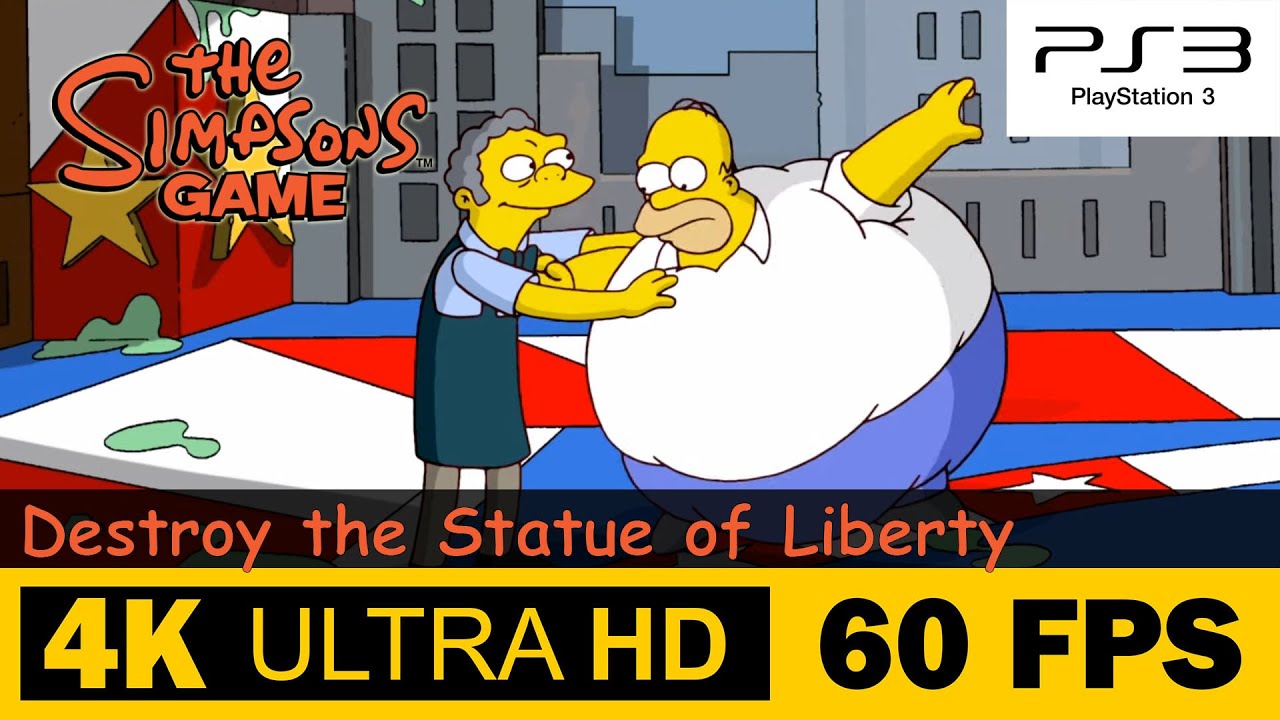 Boss Fight - Destroy the Statue of Liberty | The Simpsons Game ...