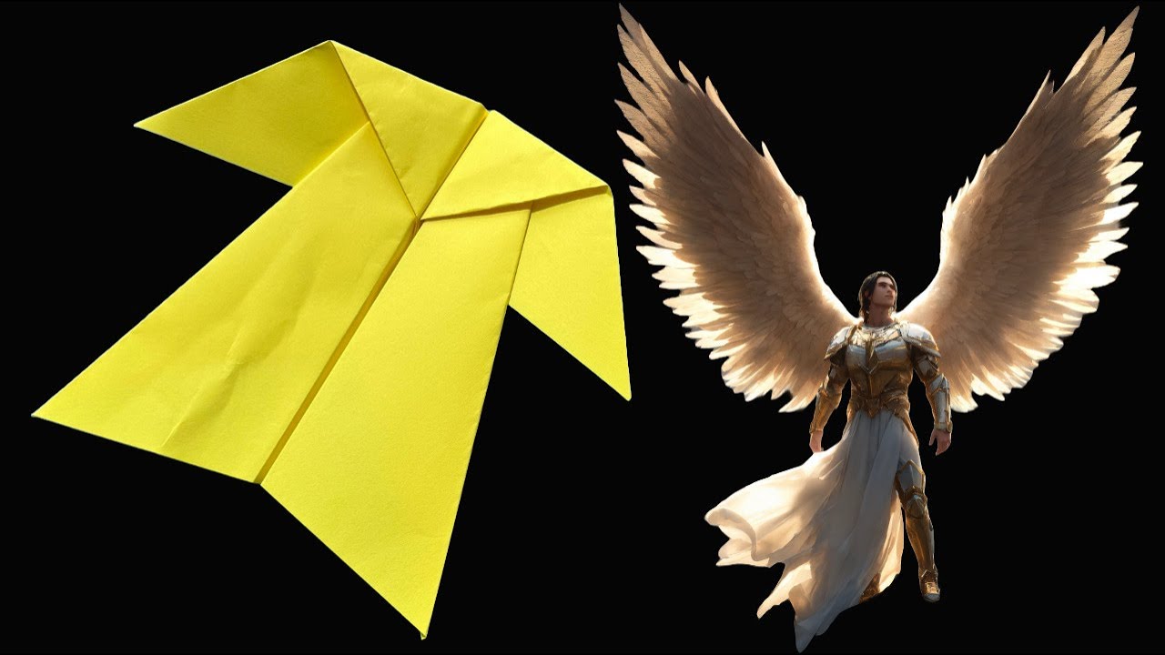 How to Make a Paper Airplane That Flies Like a Real Angel - YouTube