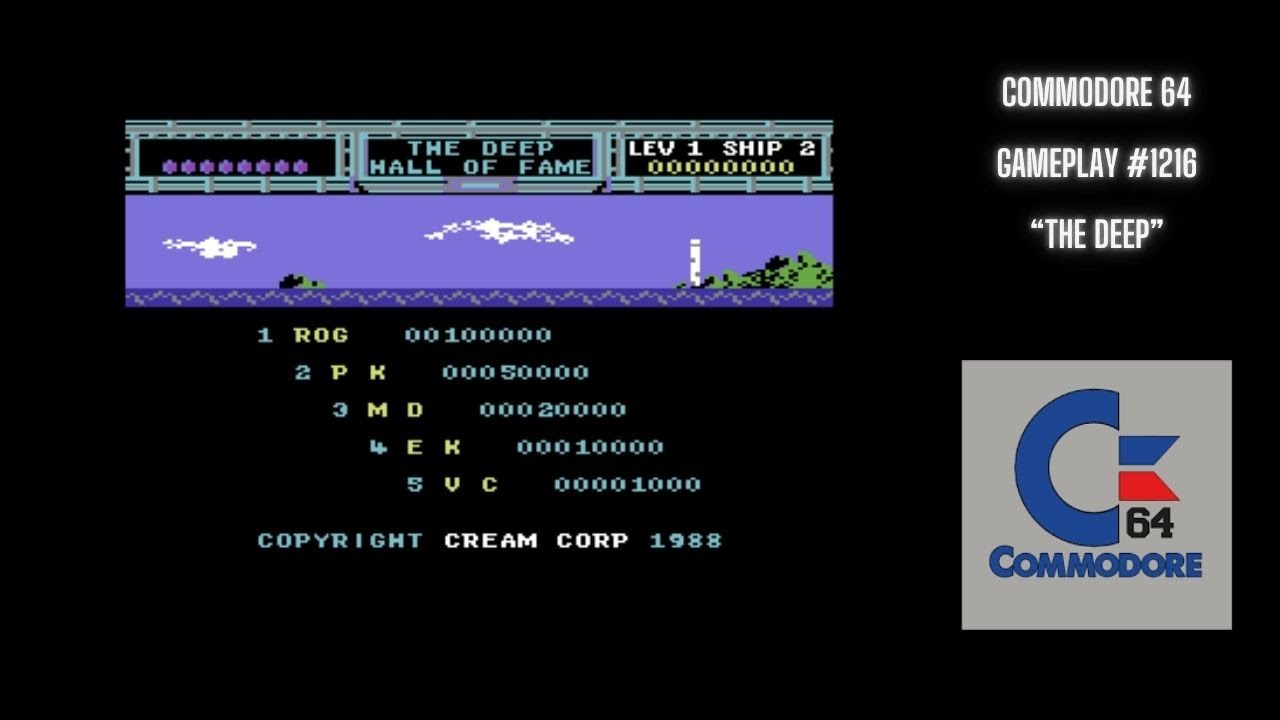 The Deep (Commodore 64 / Gameplay #1216) - YouTube