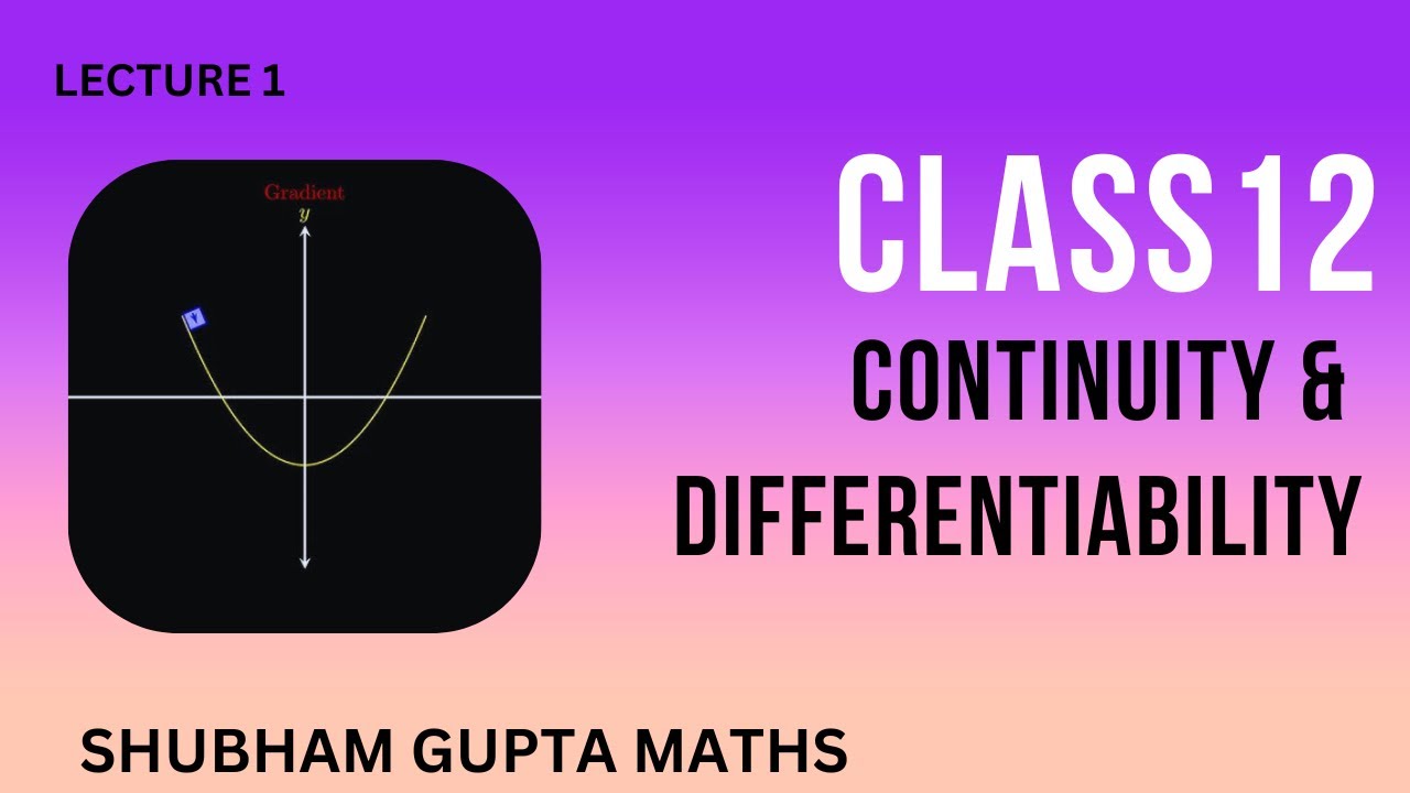 LECTURE 1 | CONTINUITY | CLASS 12TH | ICSE | NCERT | CBSE | GSEB # ...