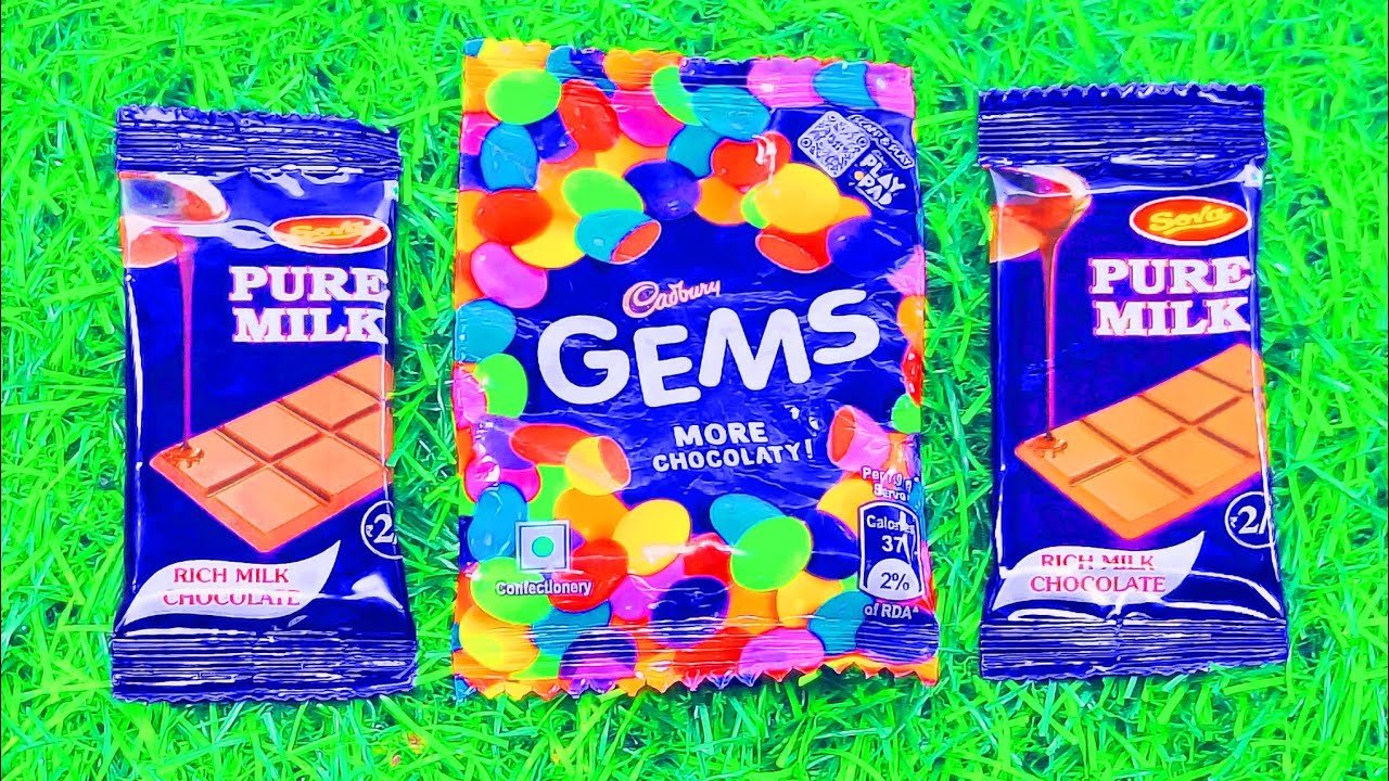 Mukbang ASMR | Gems Packet & Chocolate Unpacking Satisfying asmr Videos ...