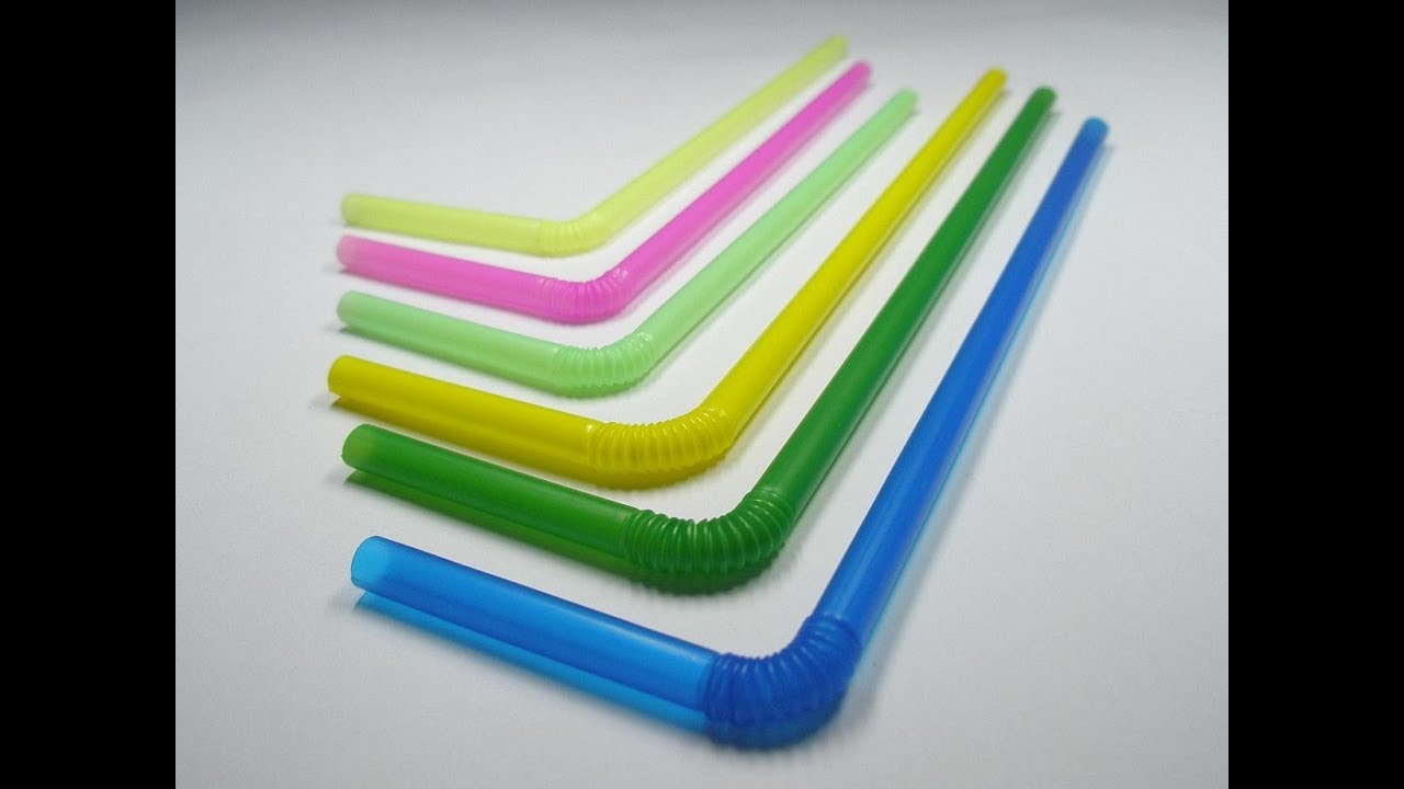 Automatic PP flexible straw art straw bending machine - YouTube