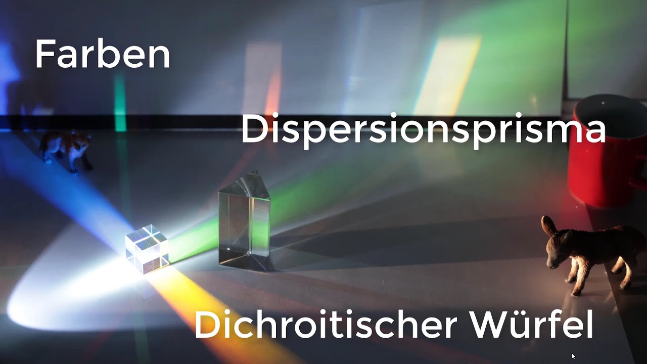 Farben, Dispersion Prisma, Dichroitischer Würfel, Physik Optik ...