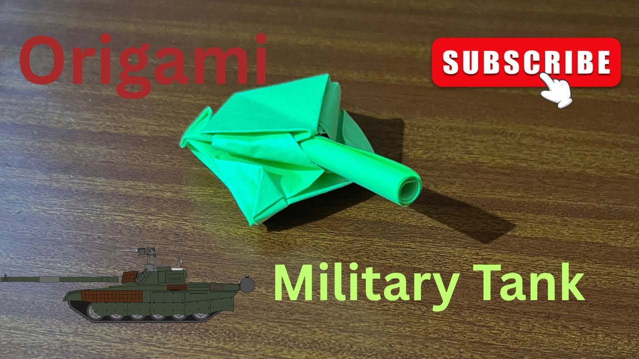 Origami Military Tank - How to fold | Easy Origami Military Tank | With ...