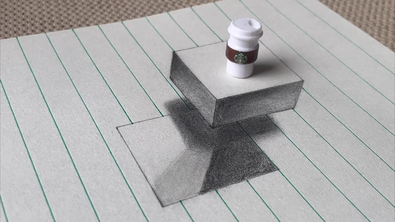 3D Floating Block Illusion | Mind-Blowing Pencil Drawing"Description: - YouTube