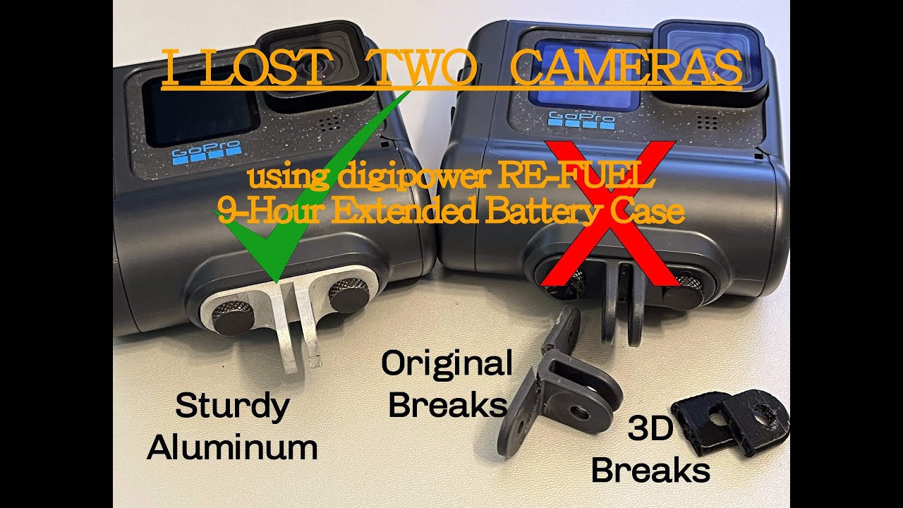GoPro DigiPower RE-FUEL 9-HOUR EXTENDED BATTERY CASE Reinforced Mount ...