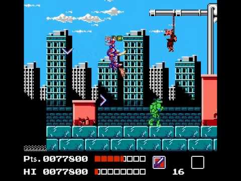 Teenage Mutant Ninja Turtles 1 NES - Mechaturtle (Third Boss Fight ...