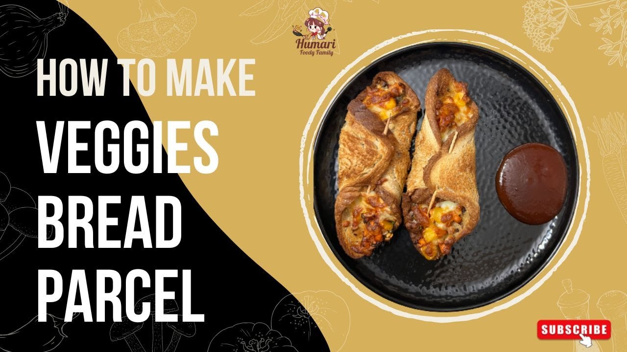 Veg Bread Parcel | Cheesy Bread Parcel | Bread Parcel | Instant Crispy ...
