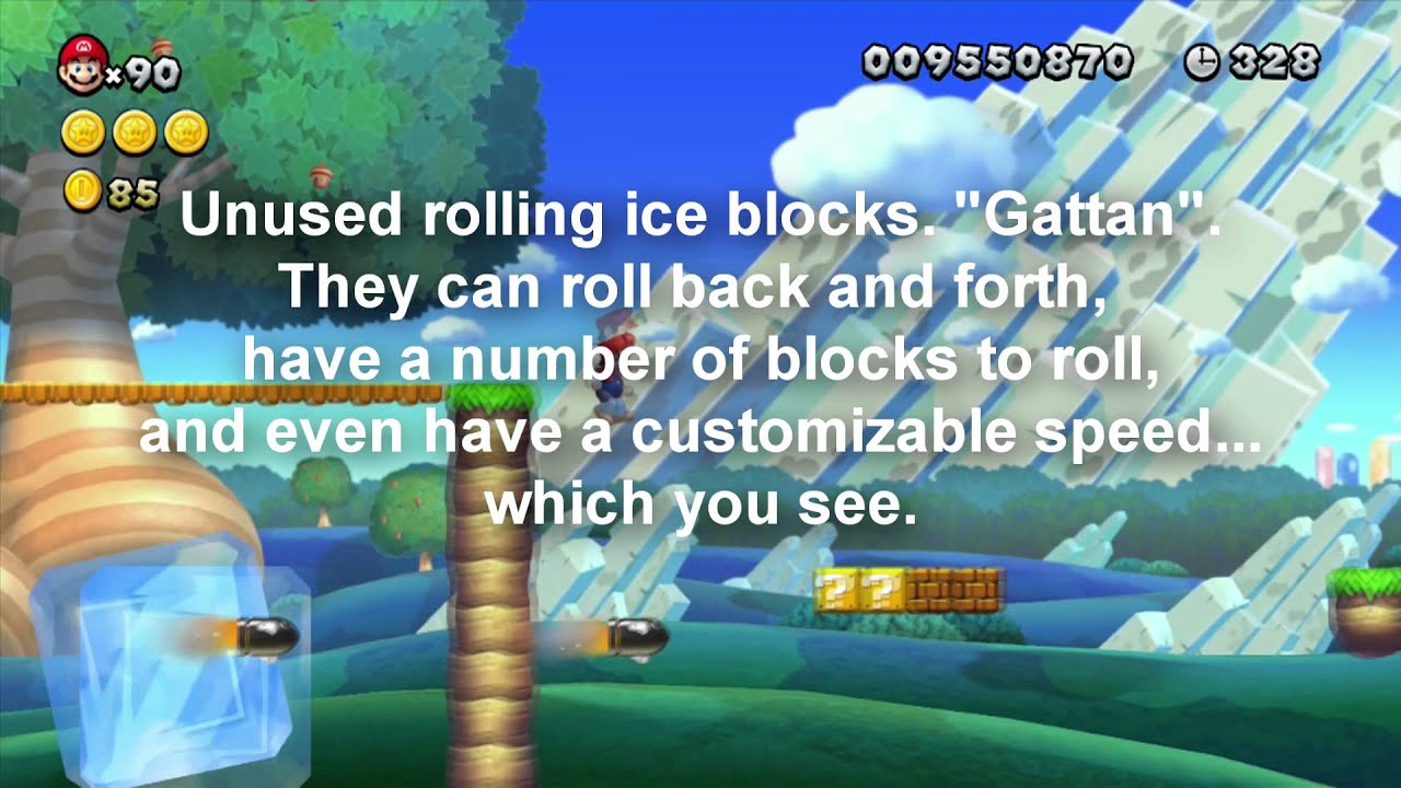 New Super Mario Bros. U - Unused Sprites - YouTube