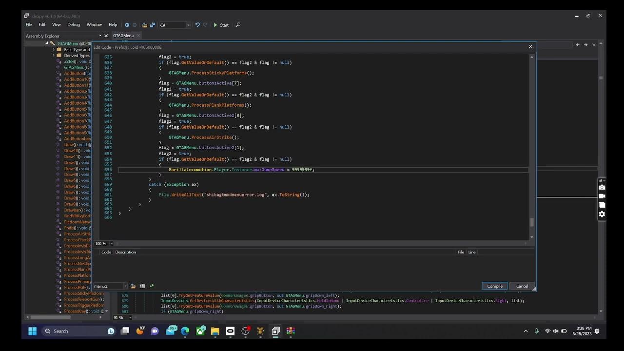 How to make a Gtag mod menu! PT 4 Adding scripts and methods! - YouTube