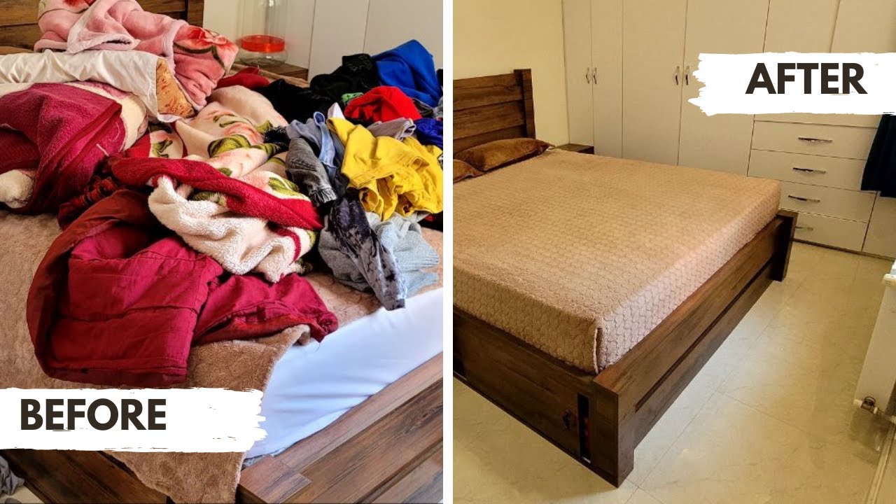 cleaning the bedroom is a disaster / ASMR 😍 - YouTube