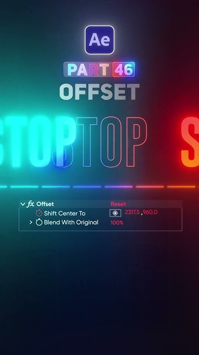 AE Part 46 | How to use 'Offset' in Adobe After Effect | #aftereffects #tips #short #tutorial ...