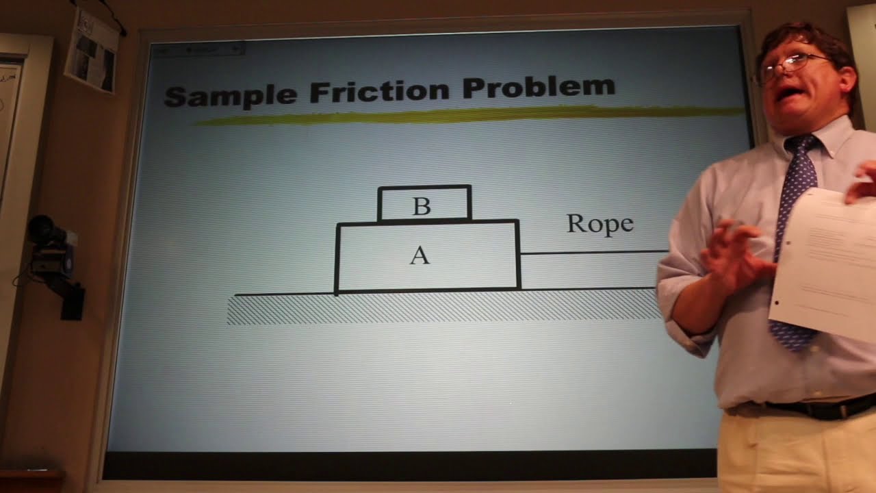 Sample Static Friction Problem Quick Concept - YouTube