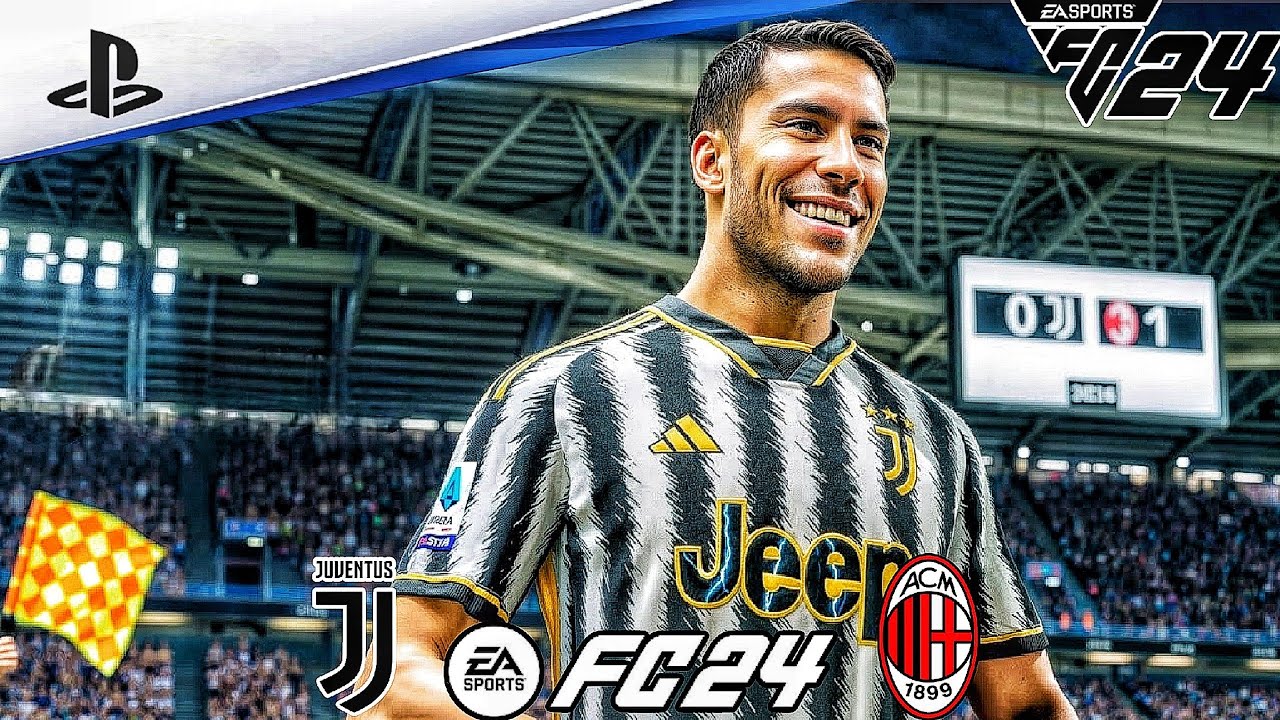 FIFA 24 - Juventus vs Milan / Serie A / PS5 Gameplay / DUŜAN VLAHOVIC ...