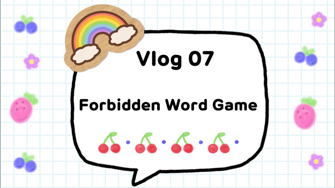 Vlog 07 🤫 Forbidden Word Game - YouTube