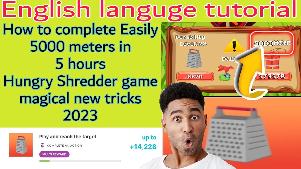 How to complete Fast 5000 meters Hungry Shredder game | English ...