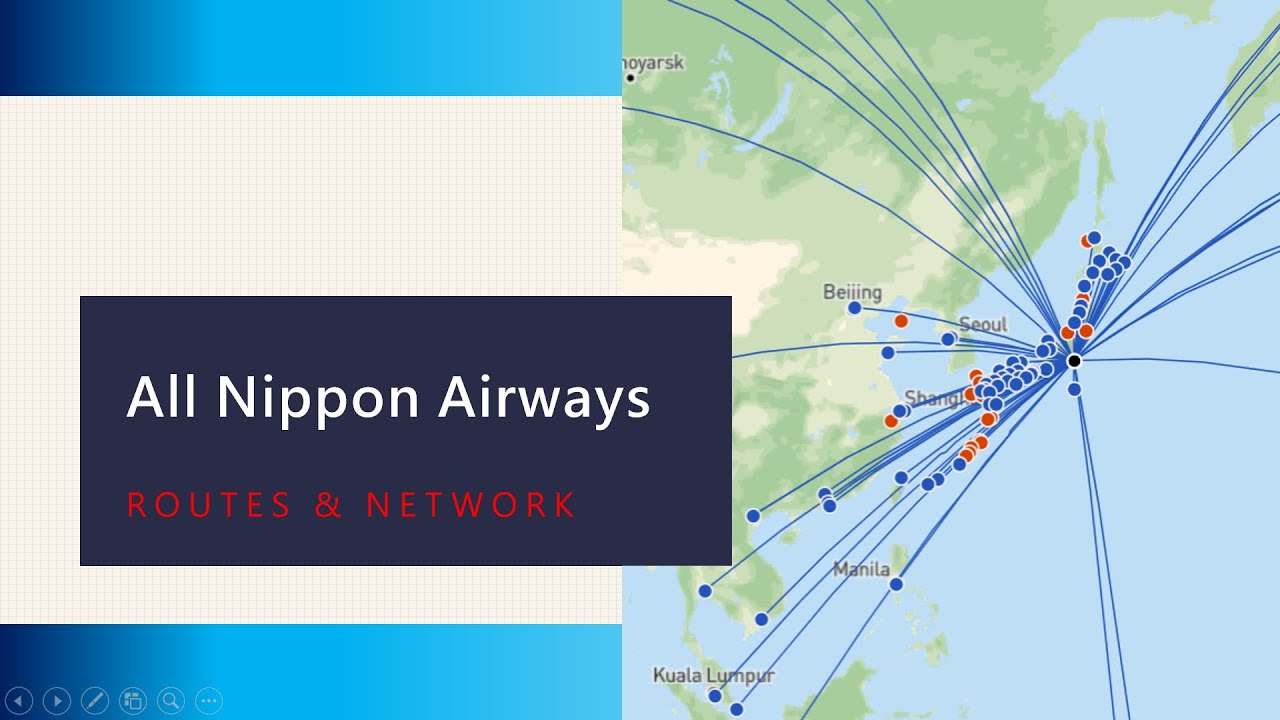 Routes and Network of All Nippon Airways - YouTube