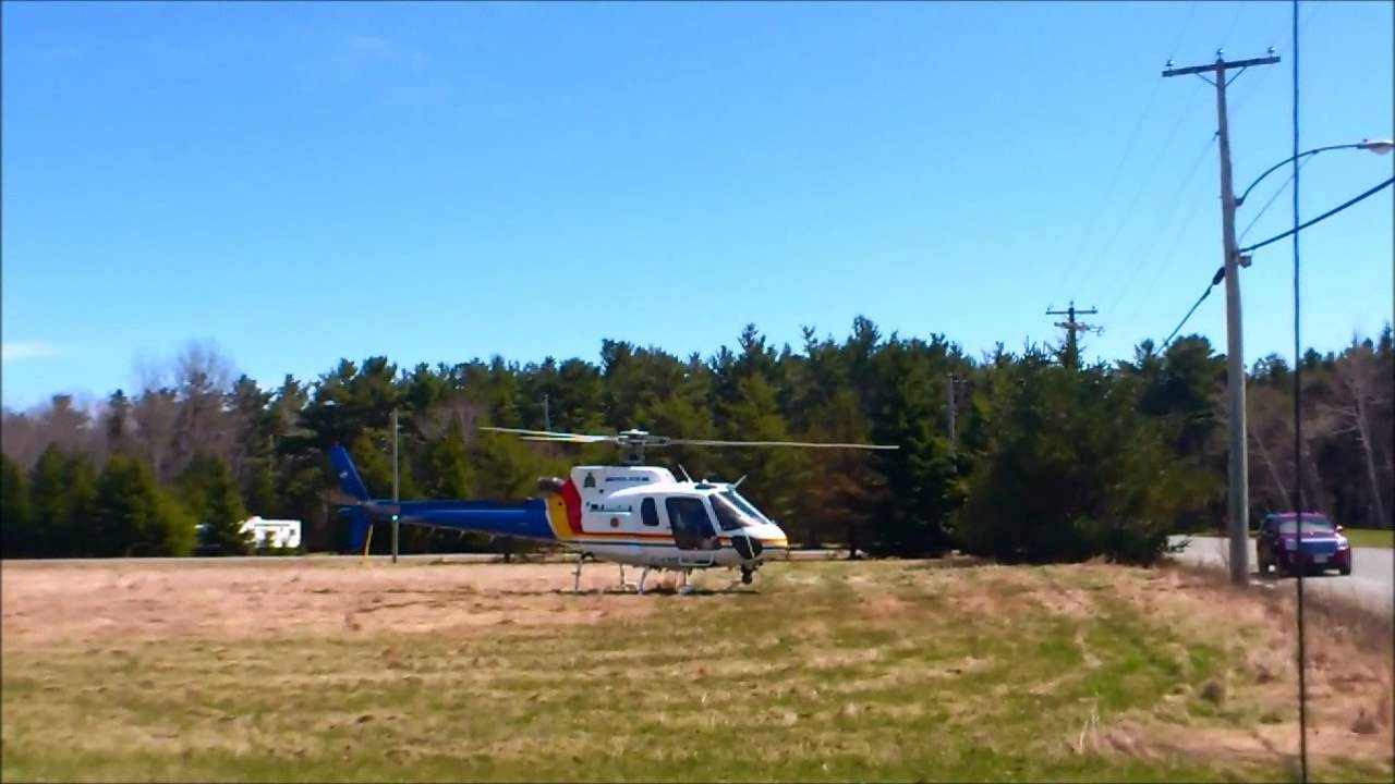 Rcmp Helicopter Take off, Richiboucto, NB, Canada - YouTube
