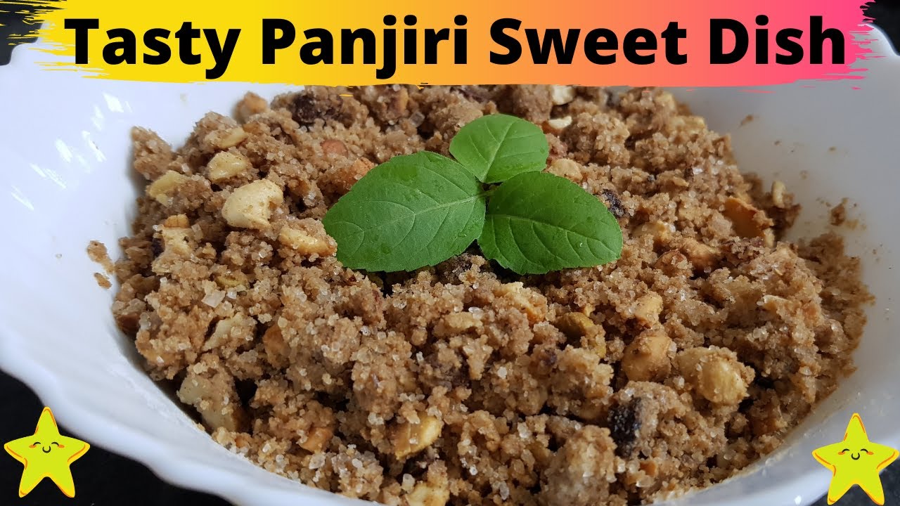 पंजीरी पूजा प्रसाद रेसिपी || Dry Fruits Panjiri Sweet Dish || Easy Meva ...