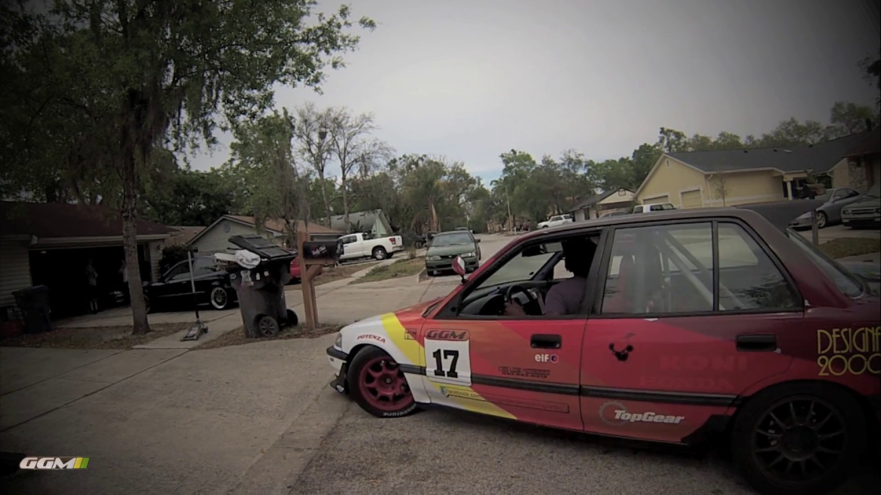 FF drift civic ef sedan crx4dr Driveway - YouTube