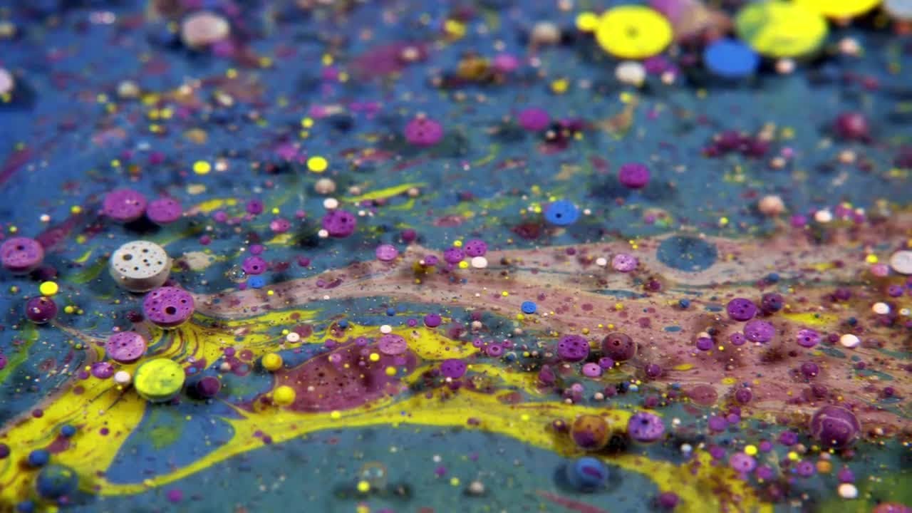 Colorful Ink Bubbles Stock Video - YouTube