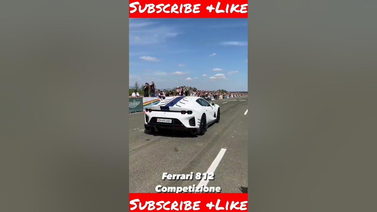 Drag race:Ferrari F12 TDF vs Ferrari 812 Competizione - YouTube