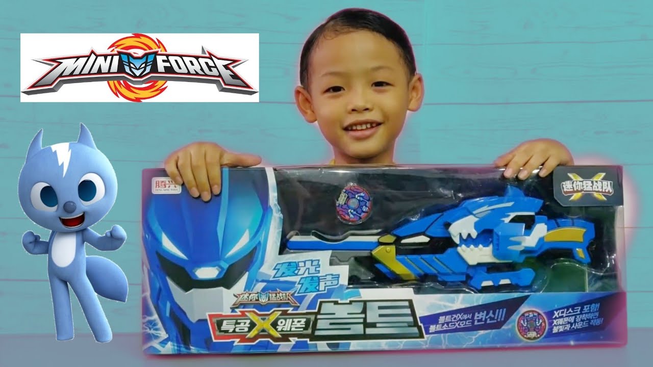Miniforce Blue Agent Volt Wind Sword Bisa Berubah Jadi Pistol - YouTube