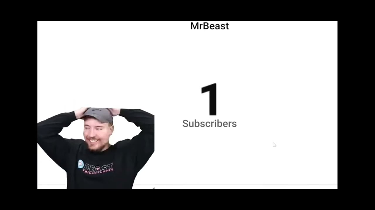 Mr Beast Hits 1 Subscriber - YouTube